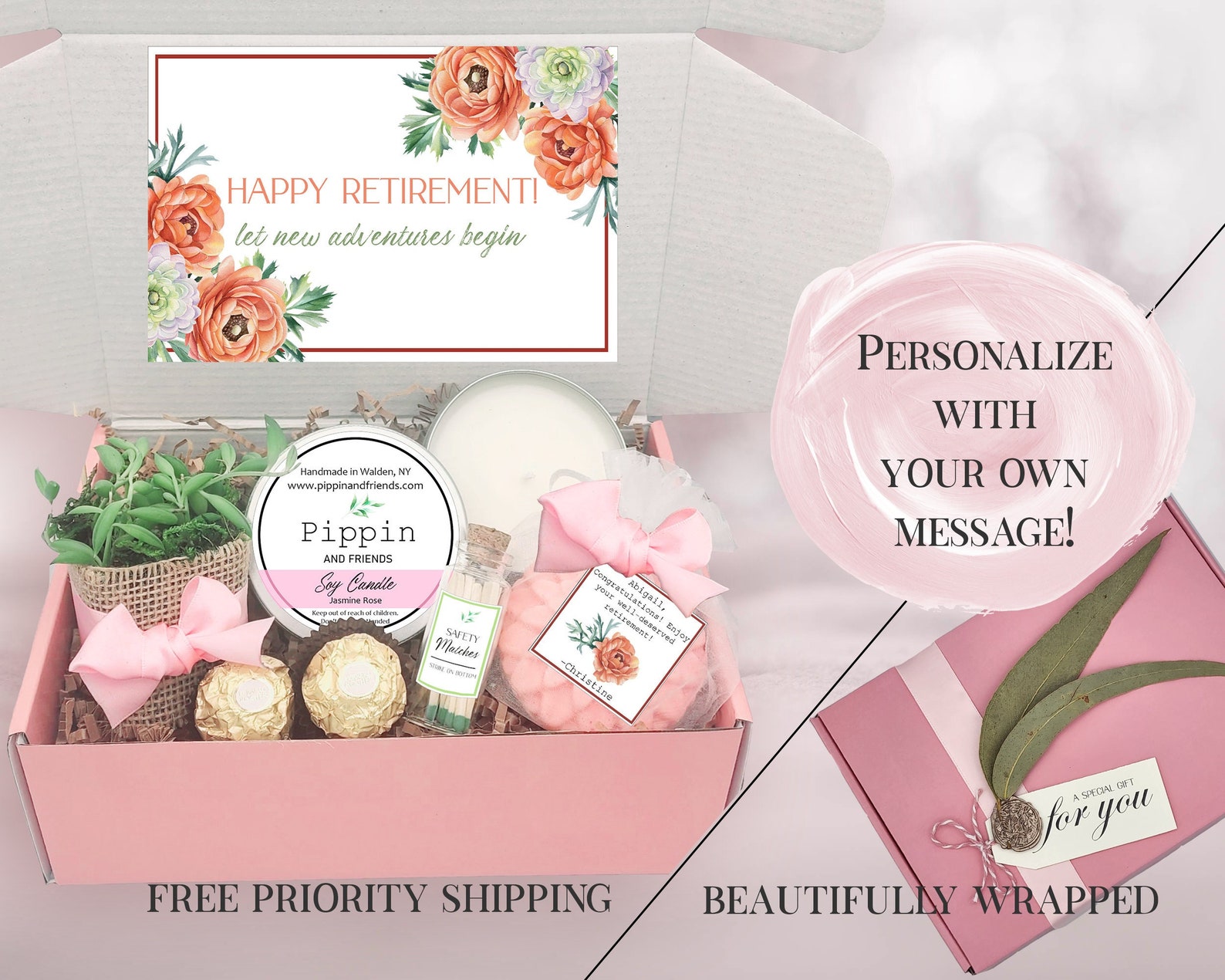 Retirement Gift Box Happy Retirement Gift Retirement - Etsy