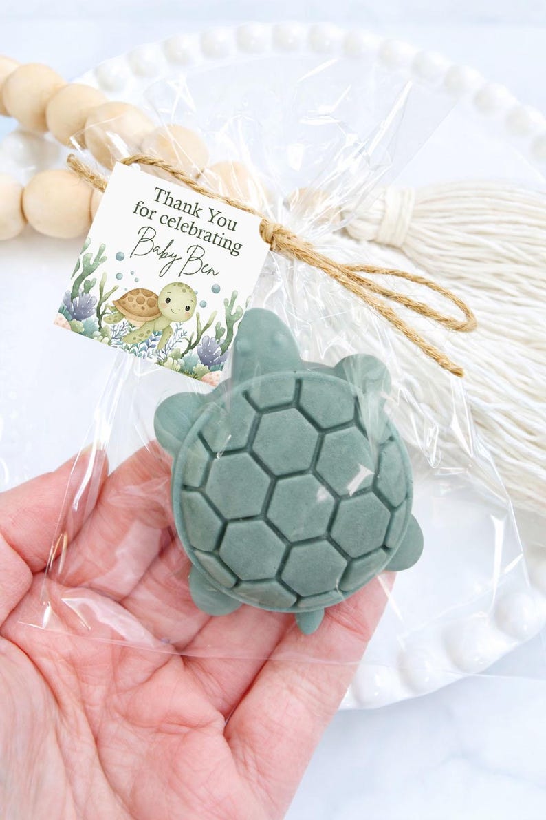 Sea Turtle Soap Favor | Baby Shower | Party Gift - Etsy