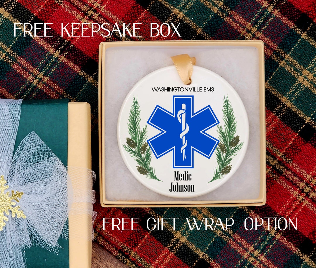EMT Ornament - Personalized Emt Ornaments - EMT Christmas - Christmas ...