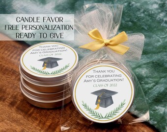 Candle Graduation Favor - Etsy