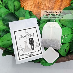 Tea Wedding Favor - Custom Wedding Tea - Wedding Tea Favor - Tea Favors ...