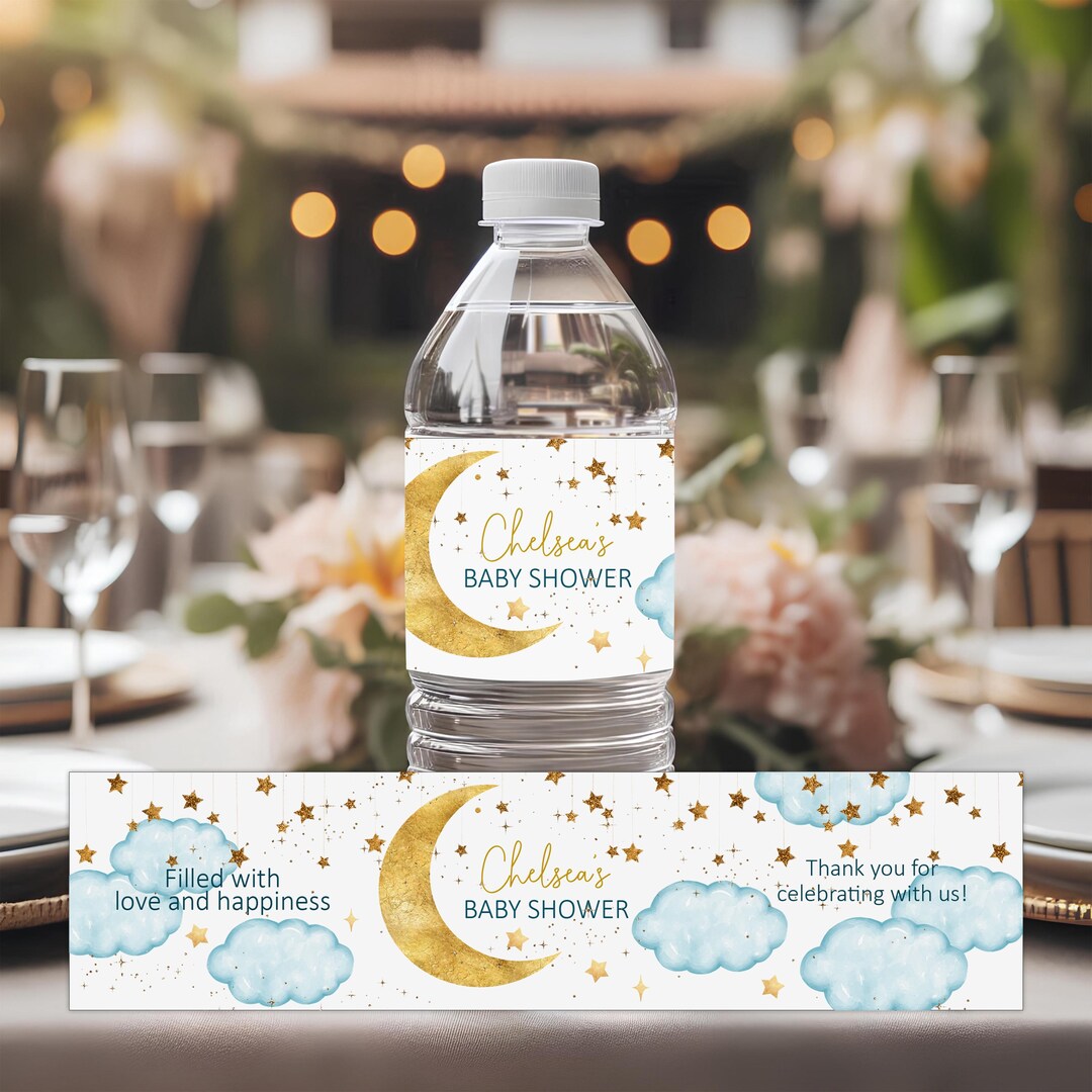 Twinkle Twinkle Little Star Water Bottle Labels – Personalized Baby ...