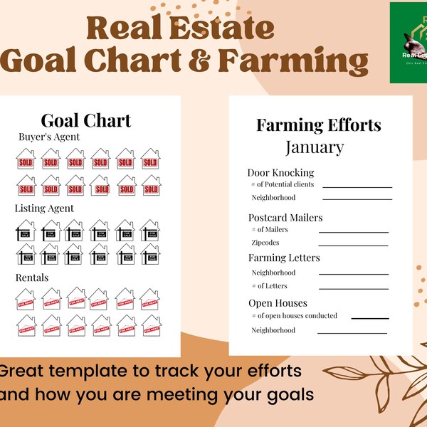 Realtor Goal Chart - Etsy