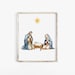 Nativity Scene Gallery Wall Art Set of 6 Printable Posters, Religious ...