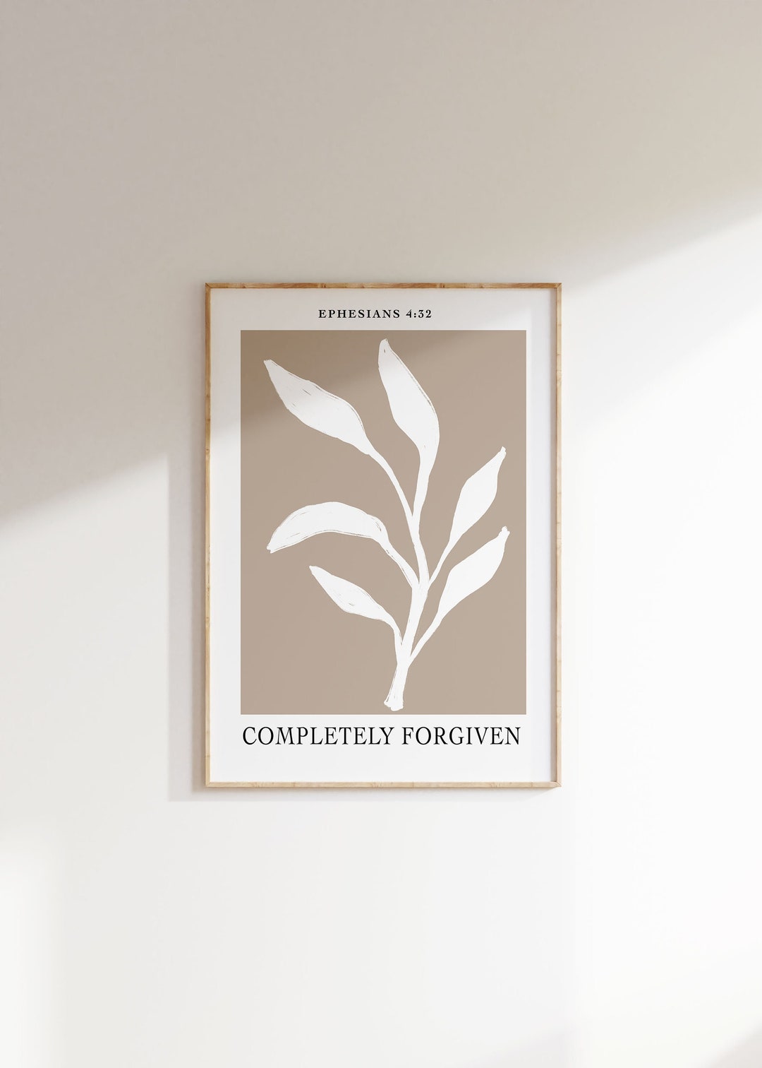 Ephesians 4:32, Modern Christian Printable Wall Art, Bible Verse Poster ...