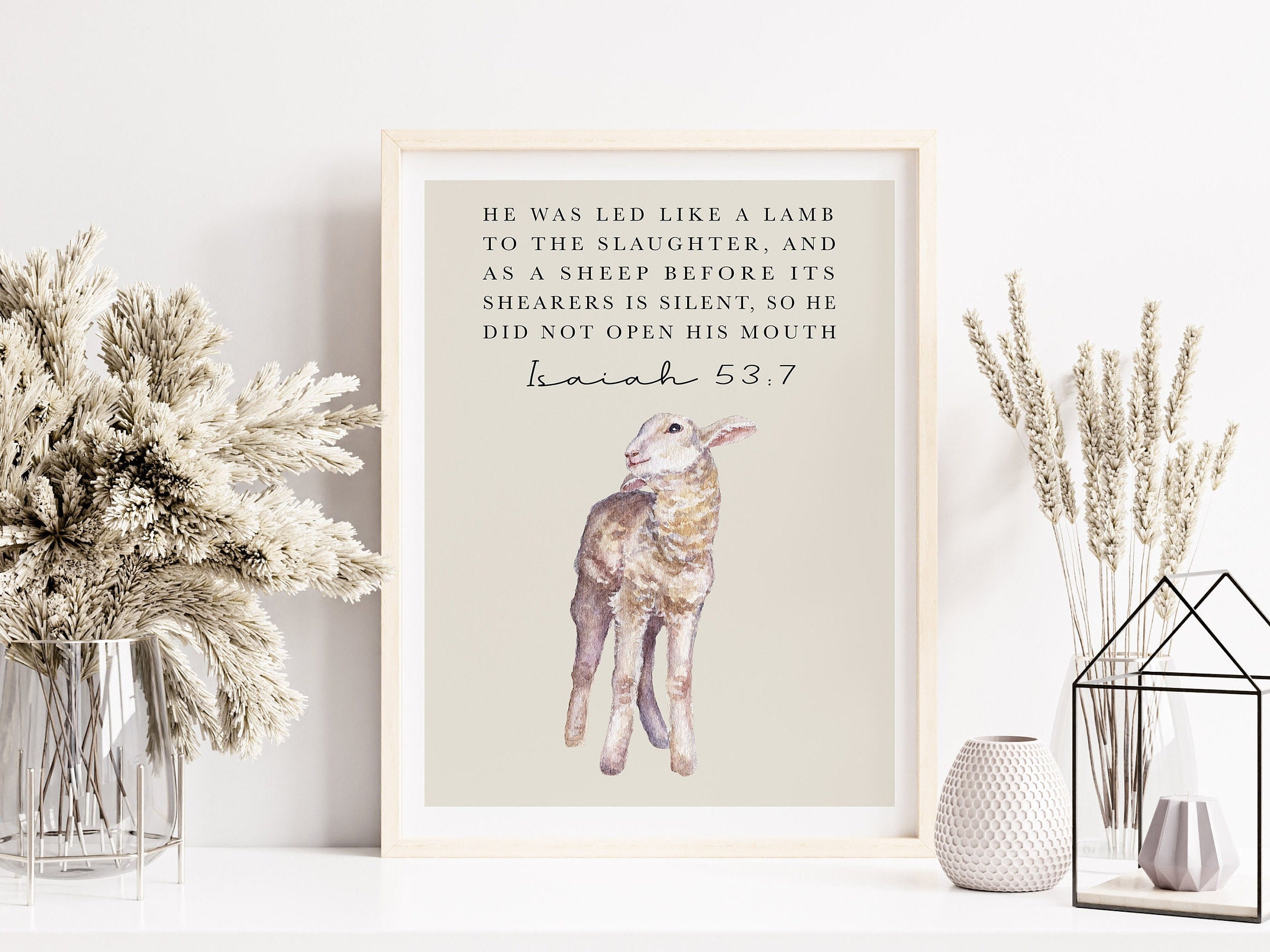 Set of 6 Printable Posters, Religious Easter Story Decoration, Bible ...