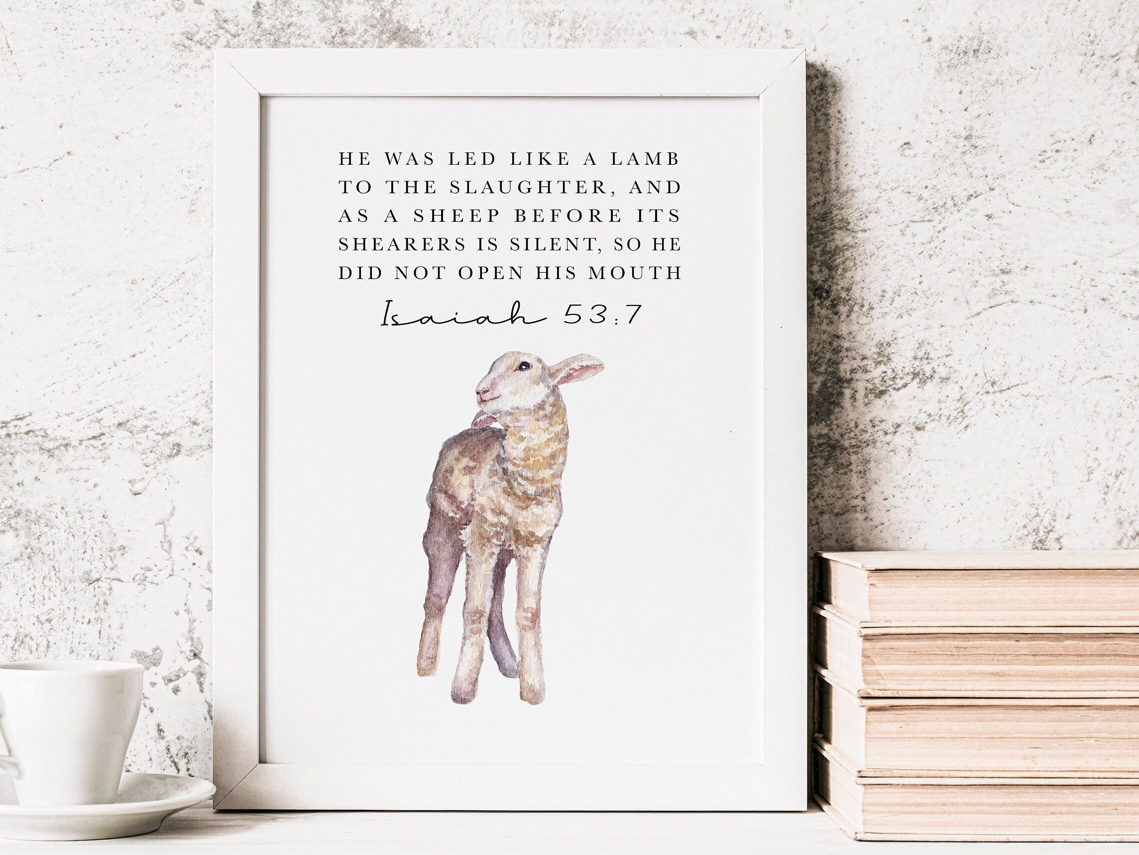 Set of 6 Printable Posters, Religious Easter Story Decoration, Bible ...