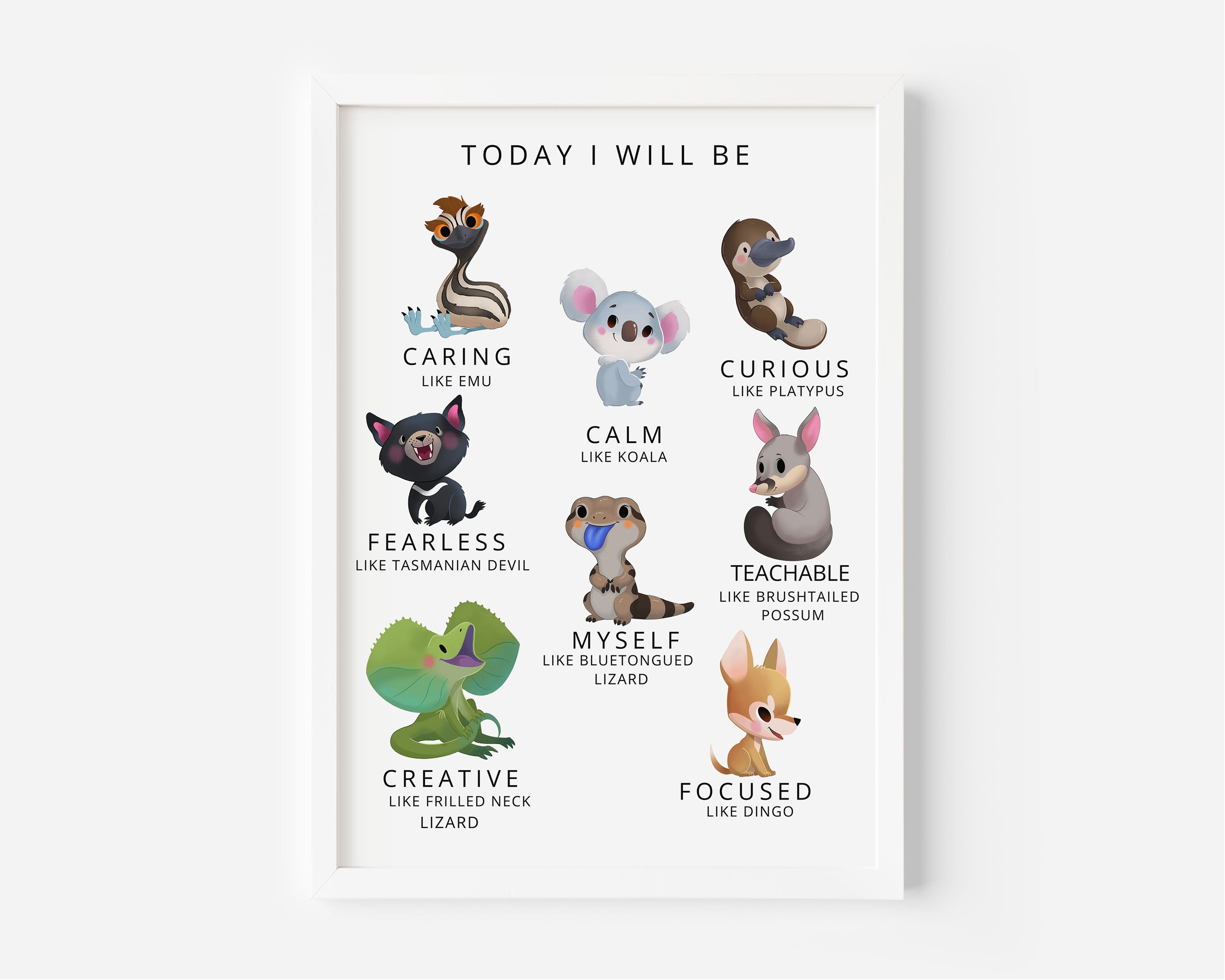 Positive Affirmations Poster for Children, Kids Affirmations Wall Art ...