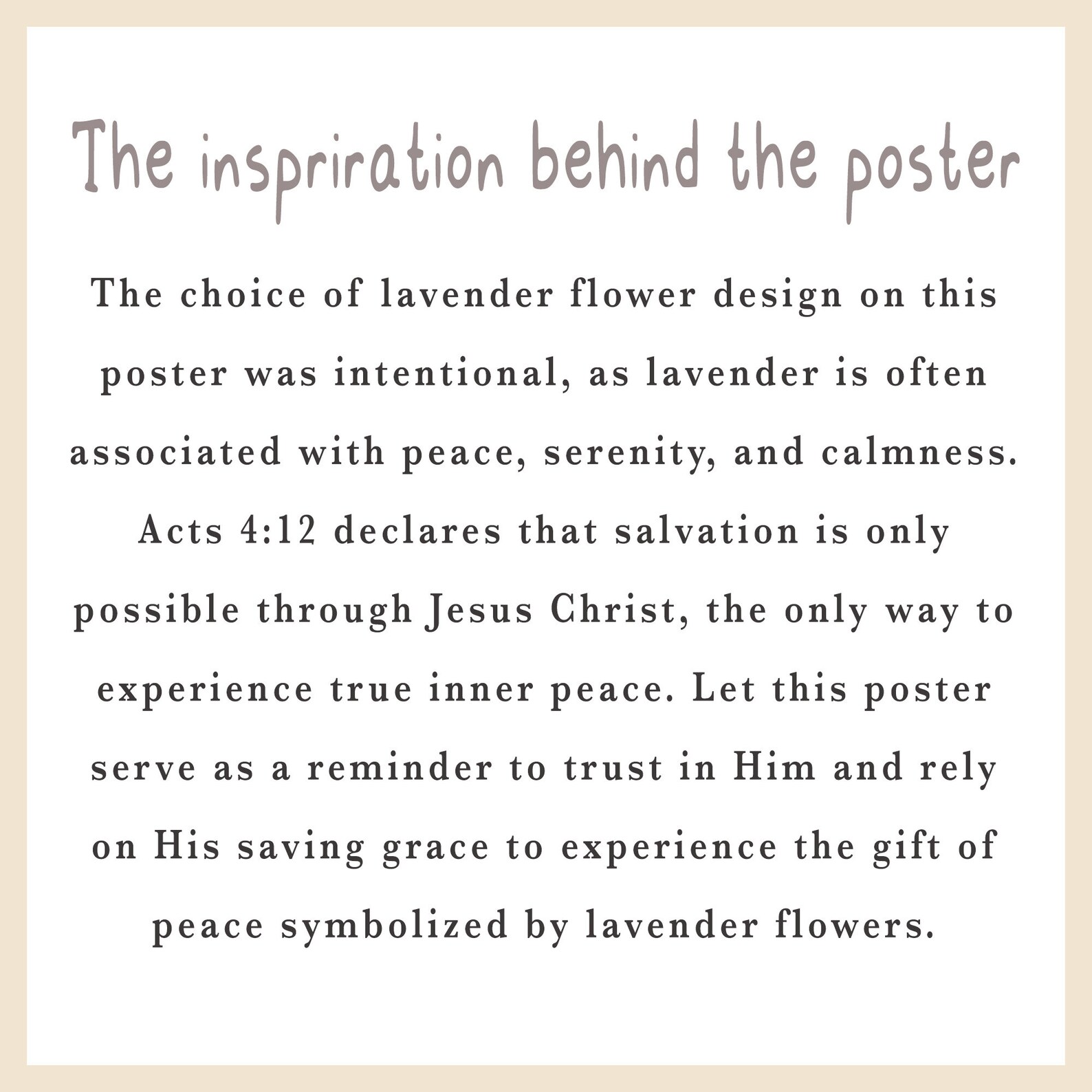 Printable Lavender Flowers and Scripture Art From Acts 4:12 - Etsy