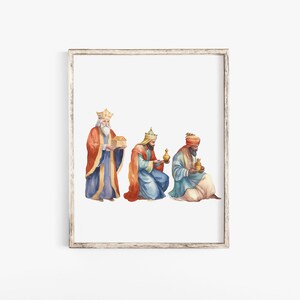 Nativity Scene Gallery Wall Art Set of 6 Printable Posters, Religious ...