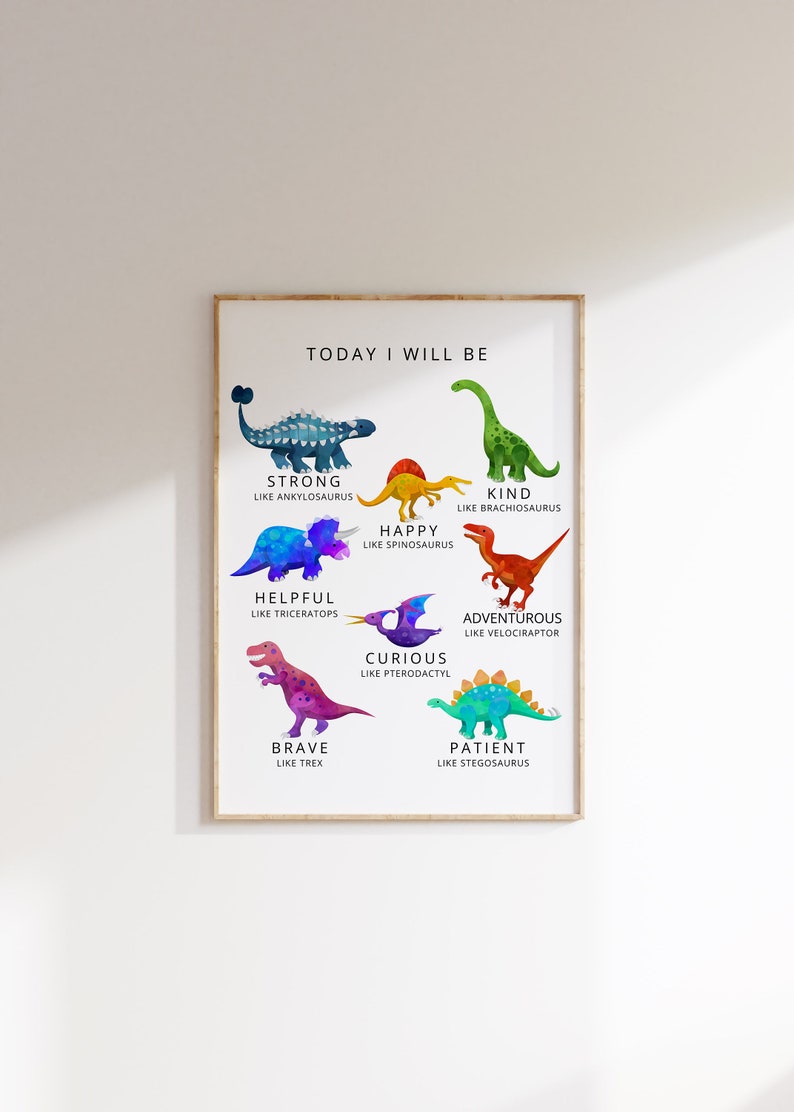 Positive Affirmations Poster for Children, Kids Affirmations Wall Art ...