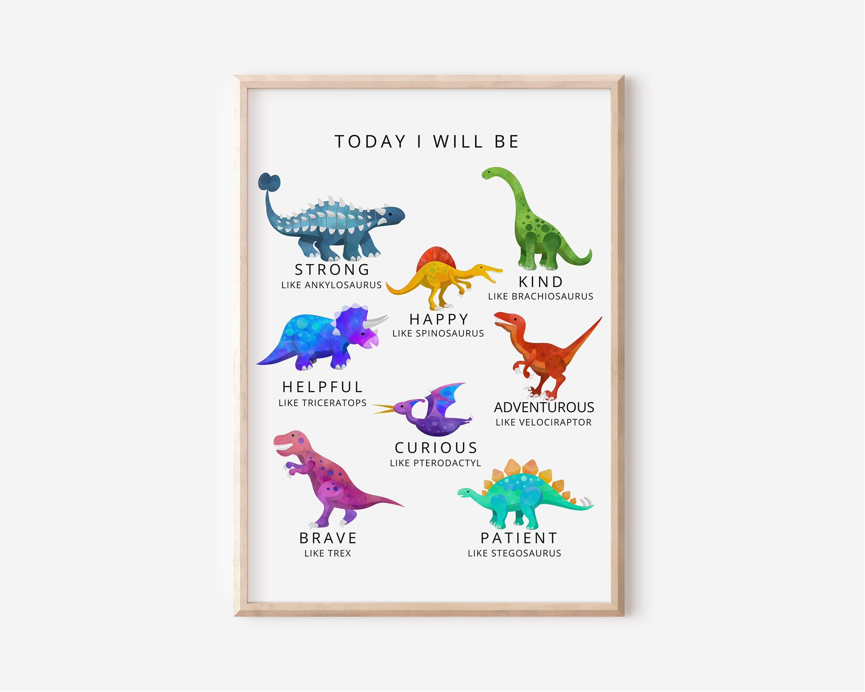 Positive Affirmations Poster for Children, Kids Affirmations Wall Art ...