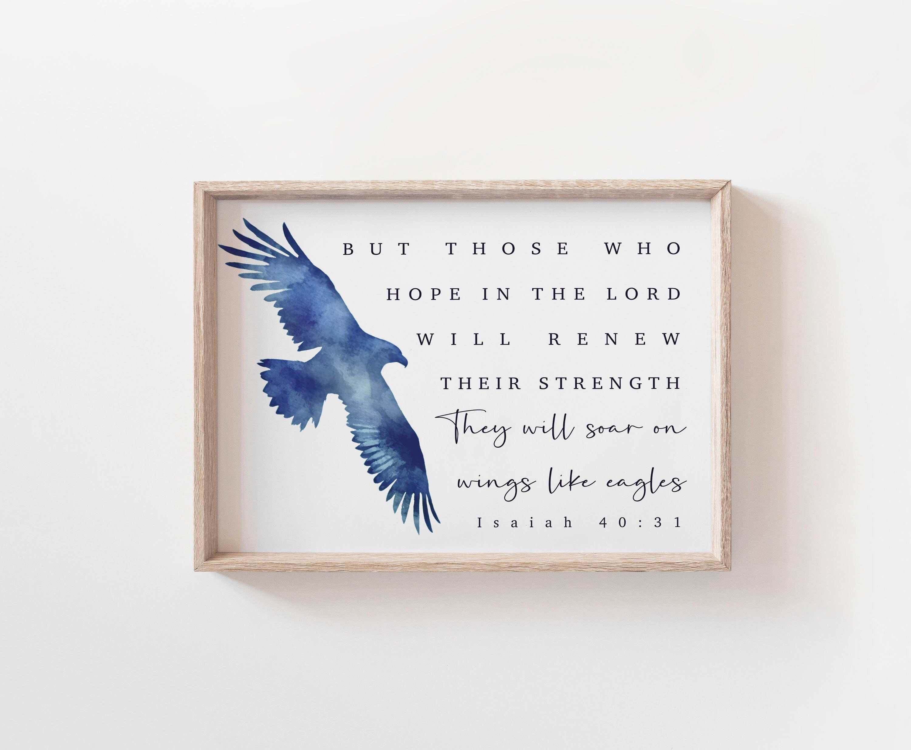 Those Who Hope in the Lord Will Renew Their Strength Modern Minimalist ...