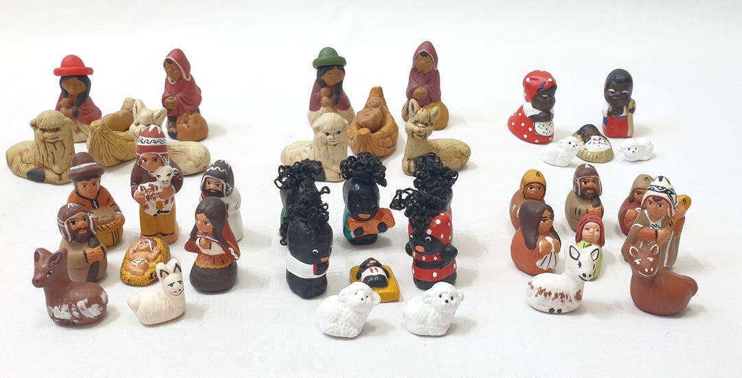 Nativity Scene Andean Nativity Scenes of Handmade Ceramics Christmas ...