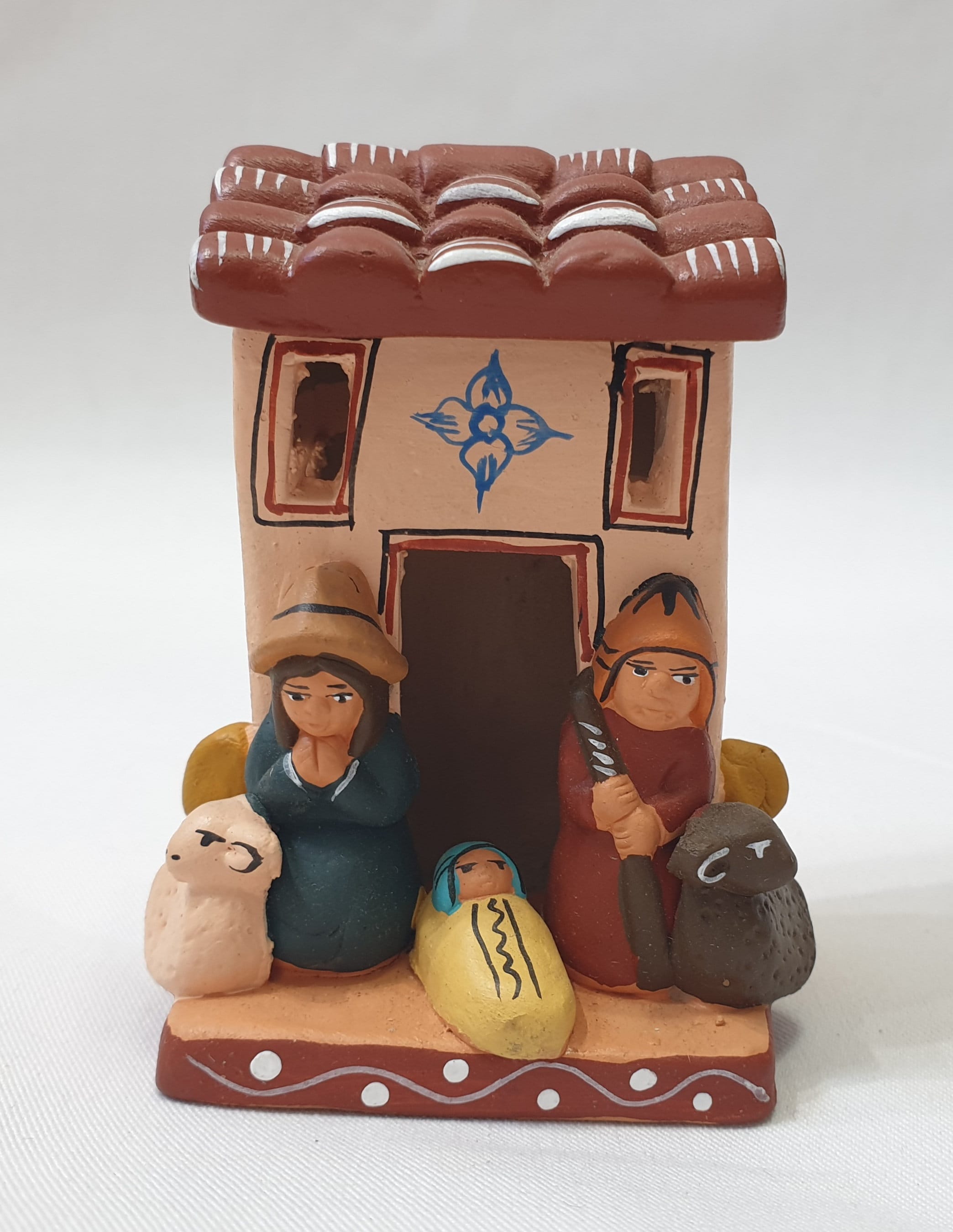 Nativity Scene Peru, Andean Handmade Ceramic Nativity Scenes Christmas ...