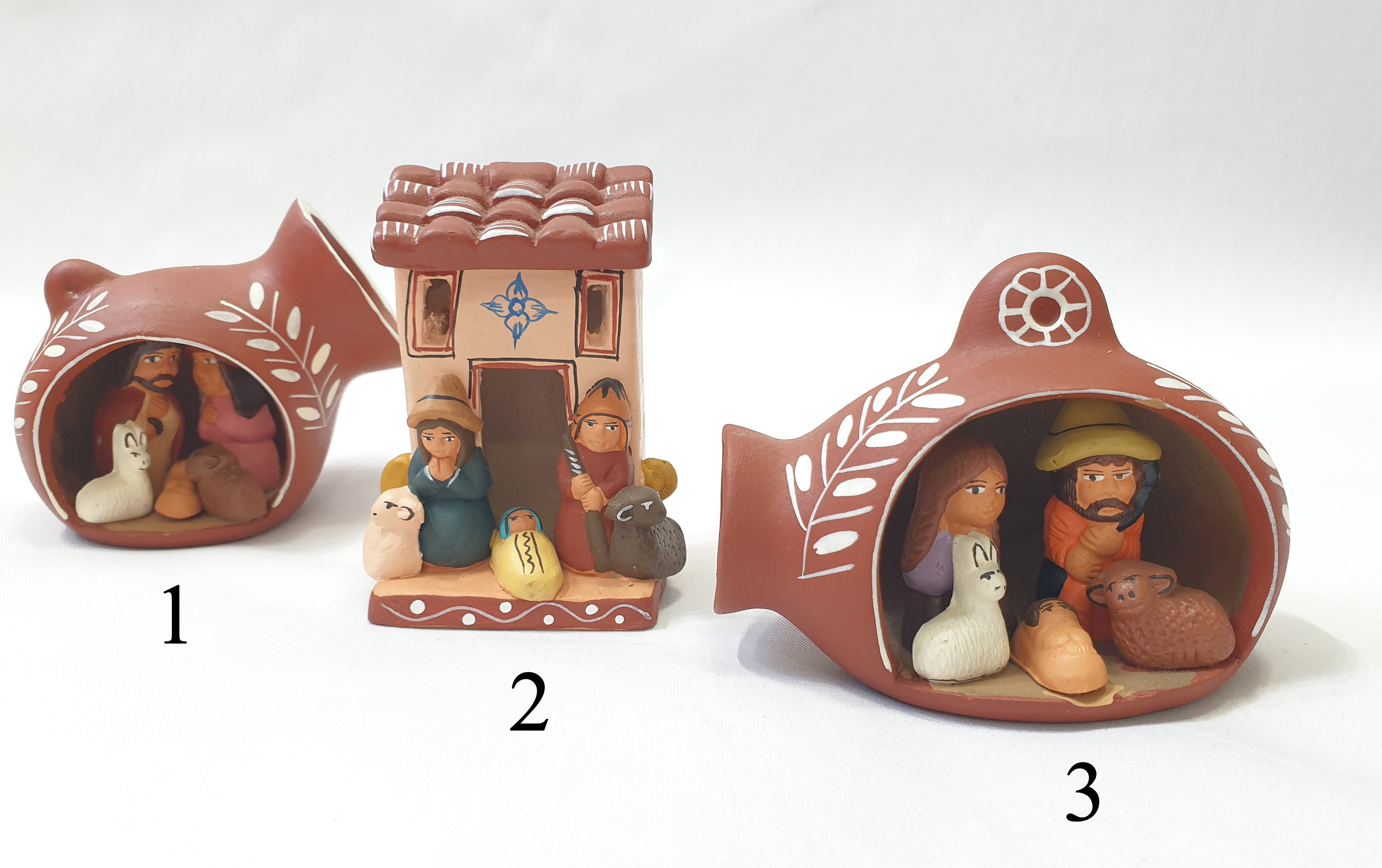 Nativity Scene Peru, Andean Handmade Ceramic Nativity Scenes Christmas ...