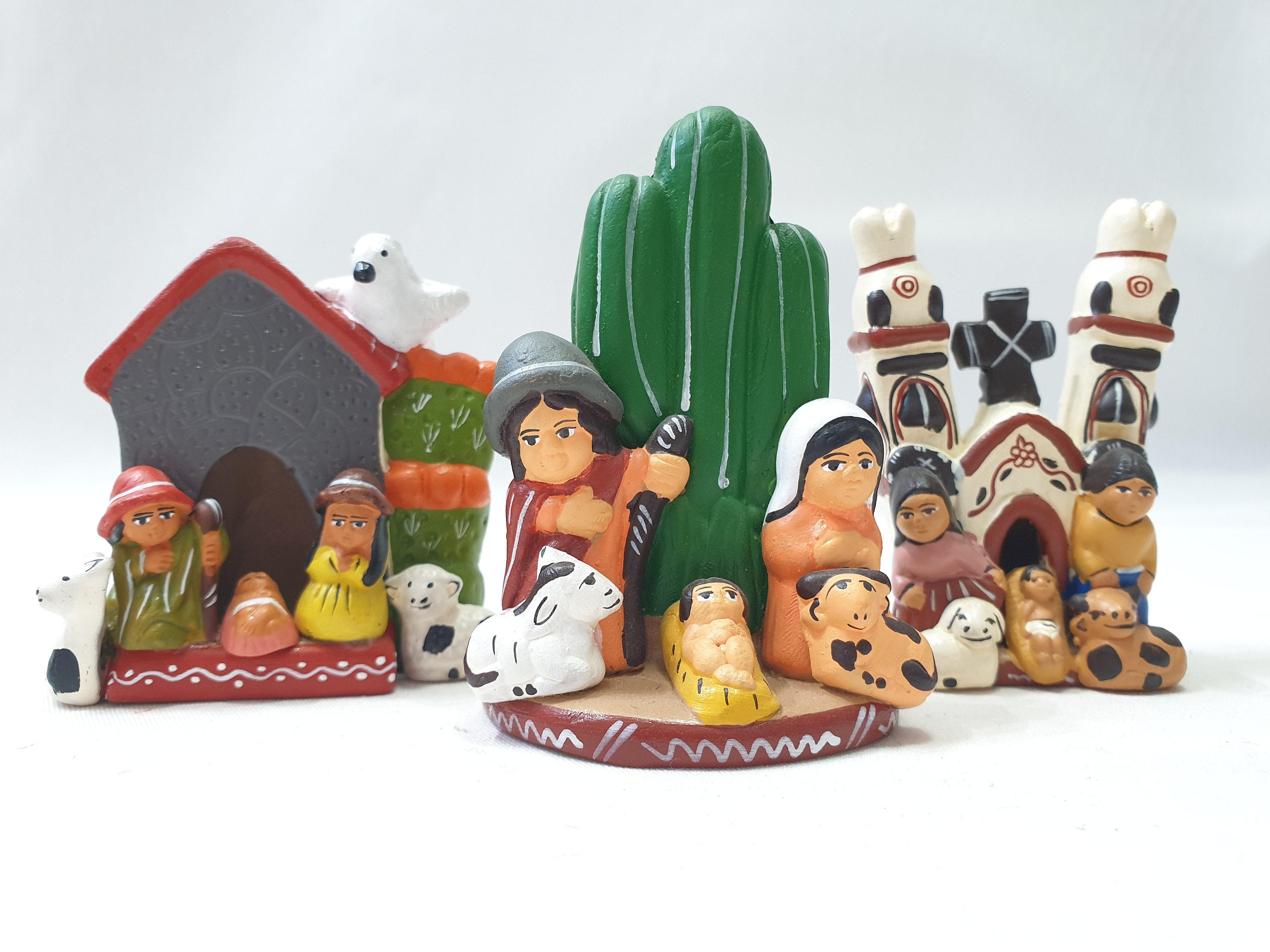Nativity Scene Peru, Andean Handmade Ceramic Nativity Scenes Christmas ...