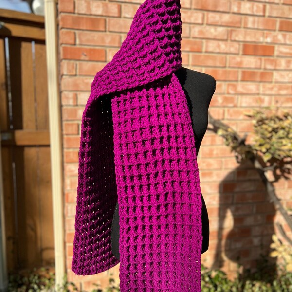 Knit Scarf Purple - Etsy