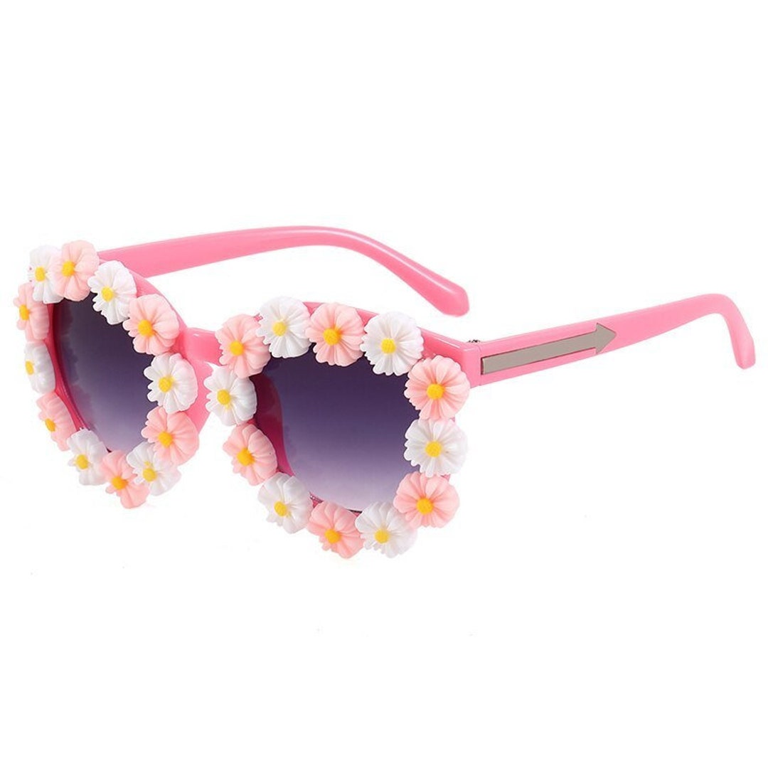 Little Girls Summer Sunglasses Sweet Style Sunflowers Frame - Etsy
