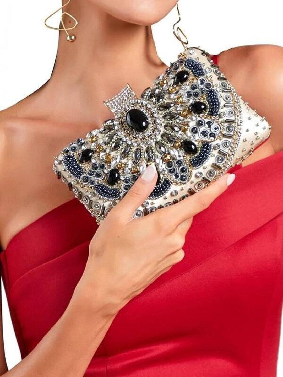 Rhinestone Clutches Evening Bag - Etsy