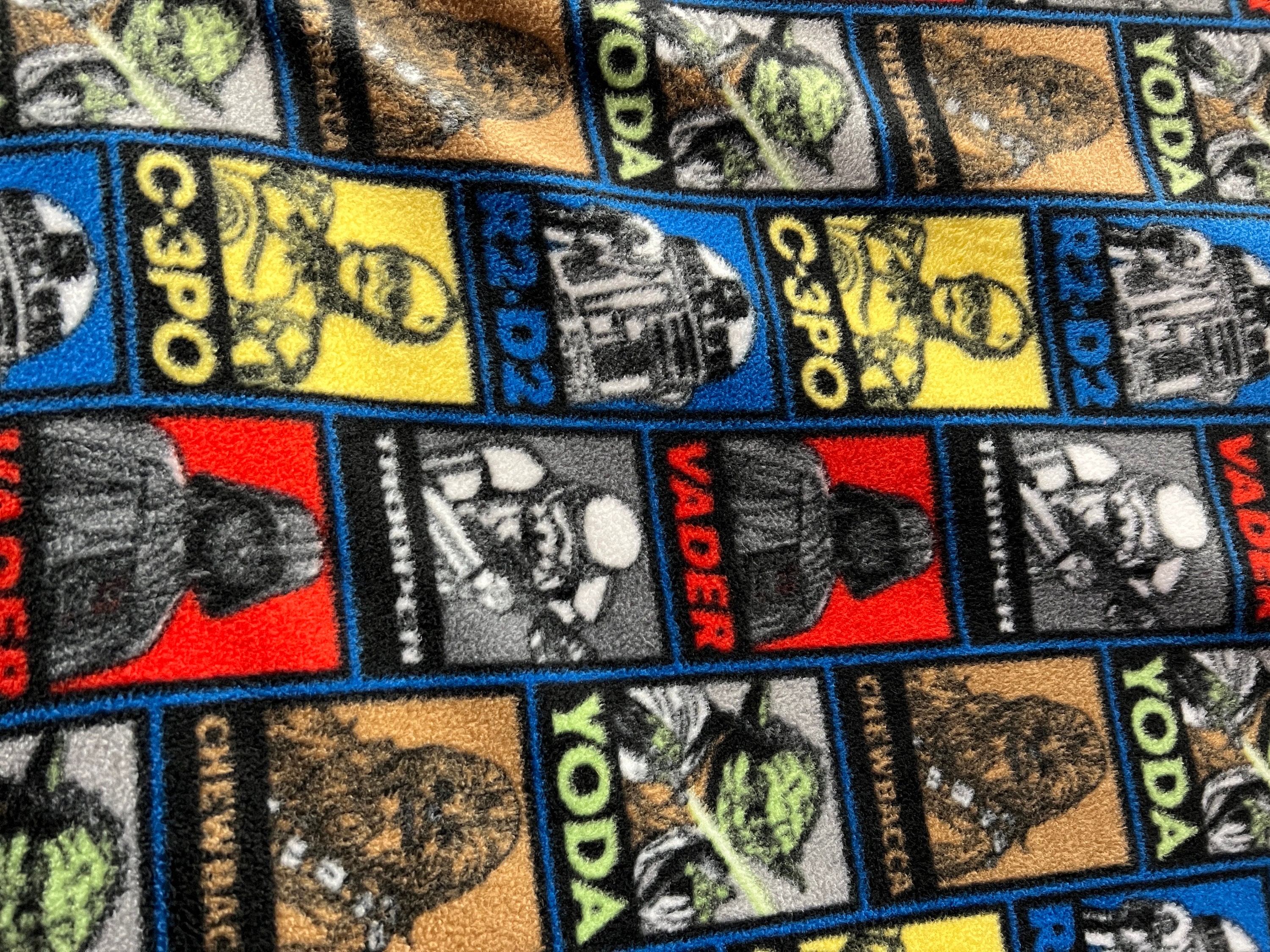 Star Wars Characters Fleece Fabric by the Yard 60 Wide Blanket Fabric Etsy