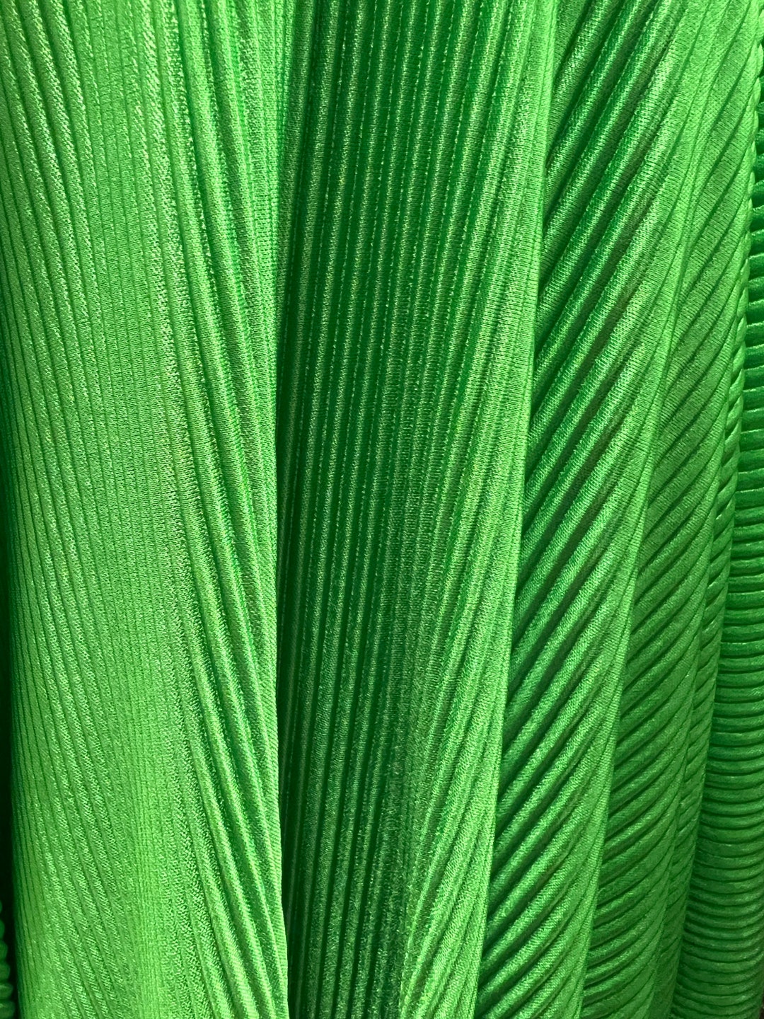 Green Stretch Lightweight Pleated Satin Fabric by the Yard, 58” Wide - Etsy