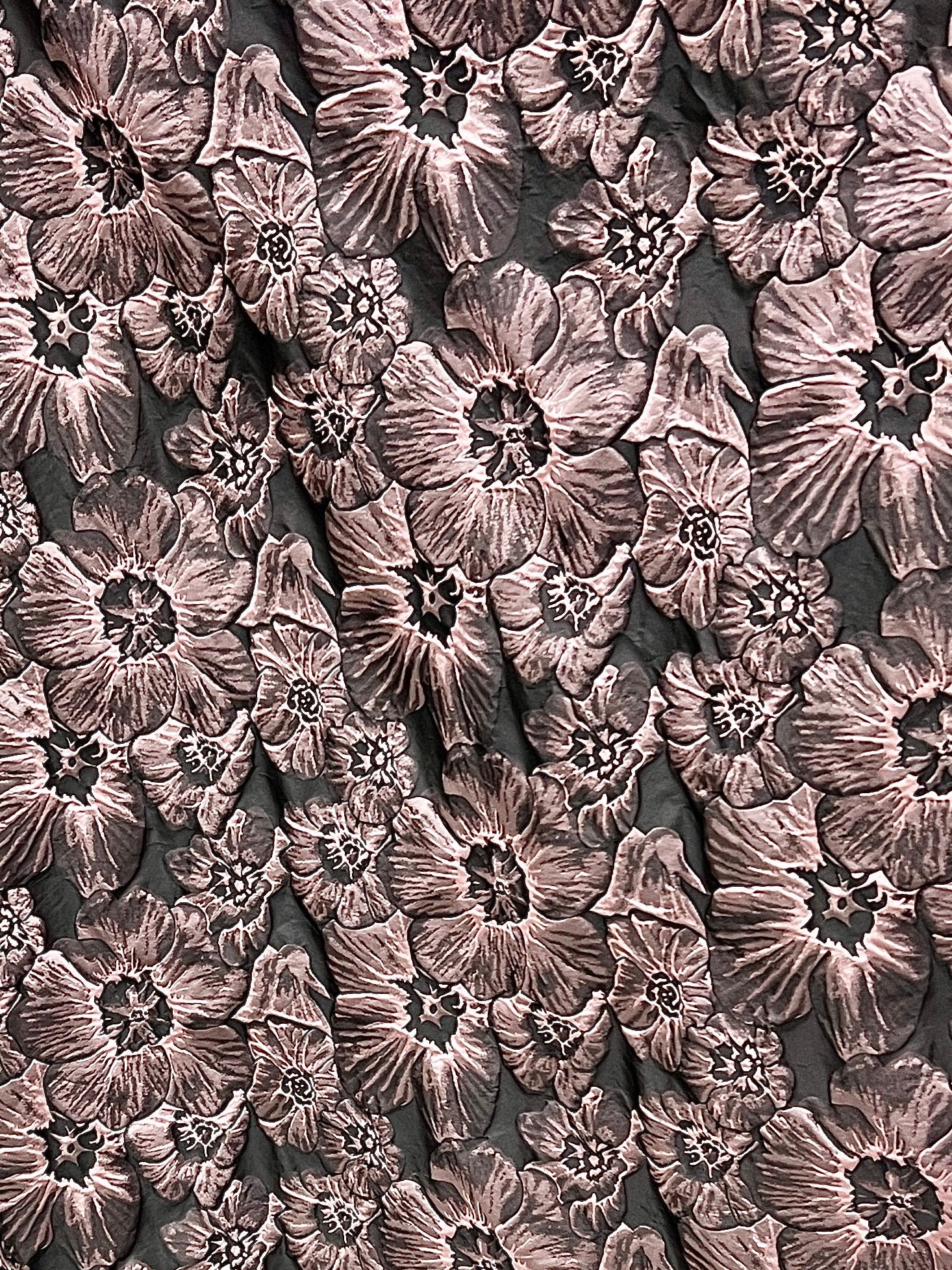 3D Floral Embroidered Jacquard Brocade Fabric by the Yard, 58'' Wide - Etsy