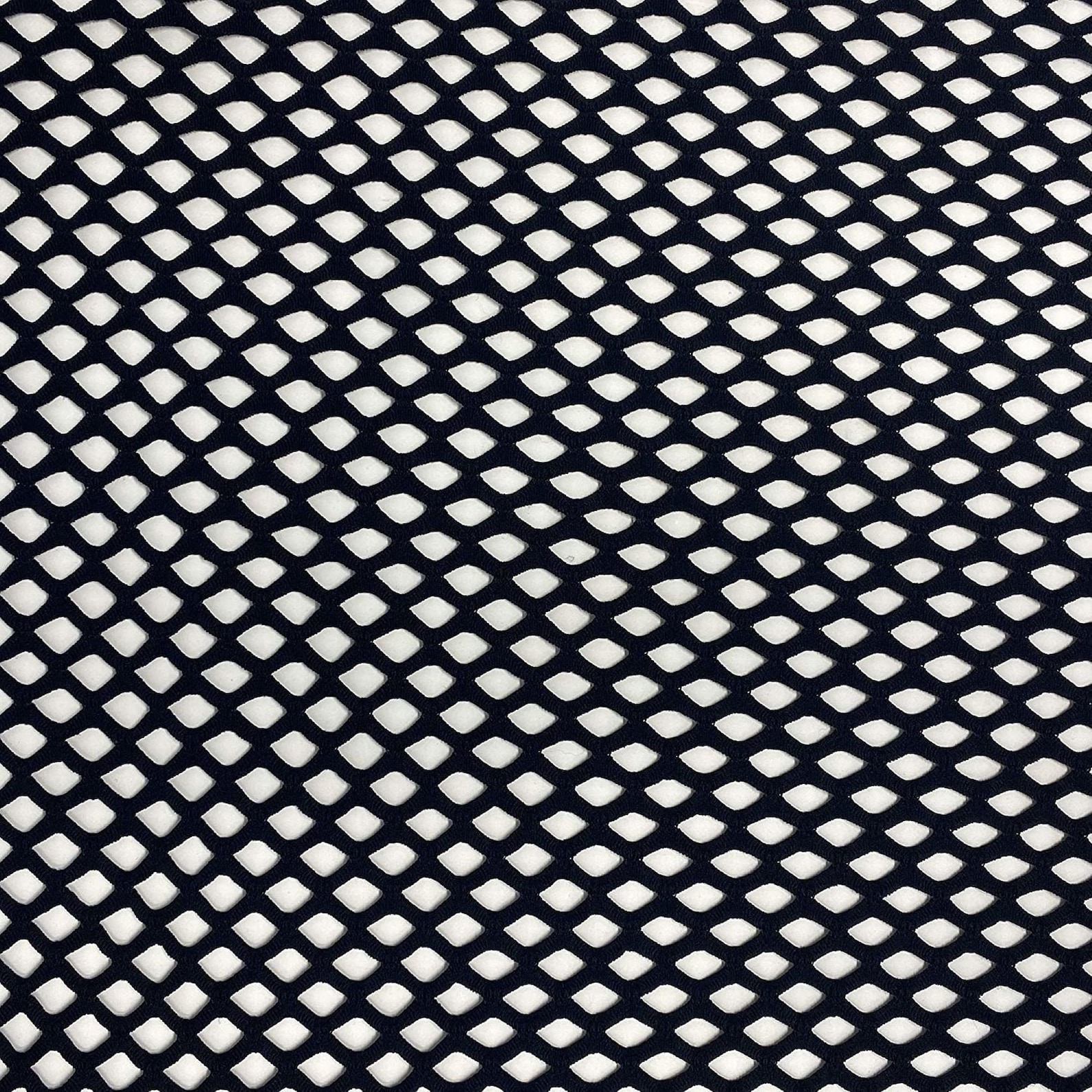 Black Two Way Stretch Big Hole Fishnet Mesh Fabric by the Yard, 60 ...
