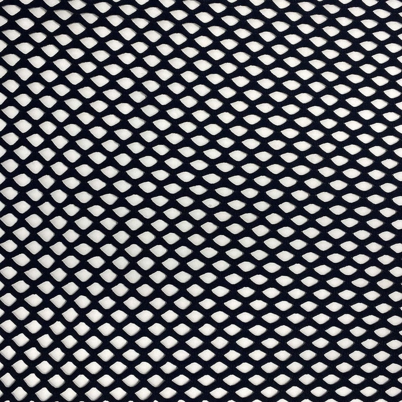 Black Two Way Stretch Big Hole Fishnet Mesh Fabric by the - Etsy