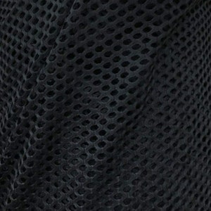 Black Two Way Stretch Big Hole Fishnet Mesh Fabric by the Yard, 60 ...