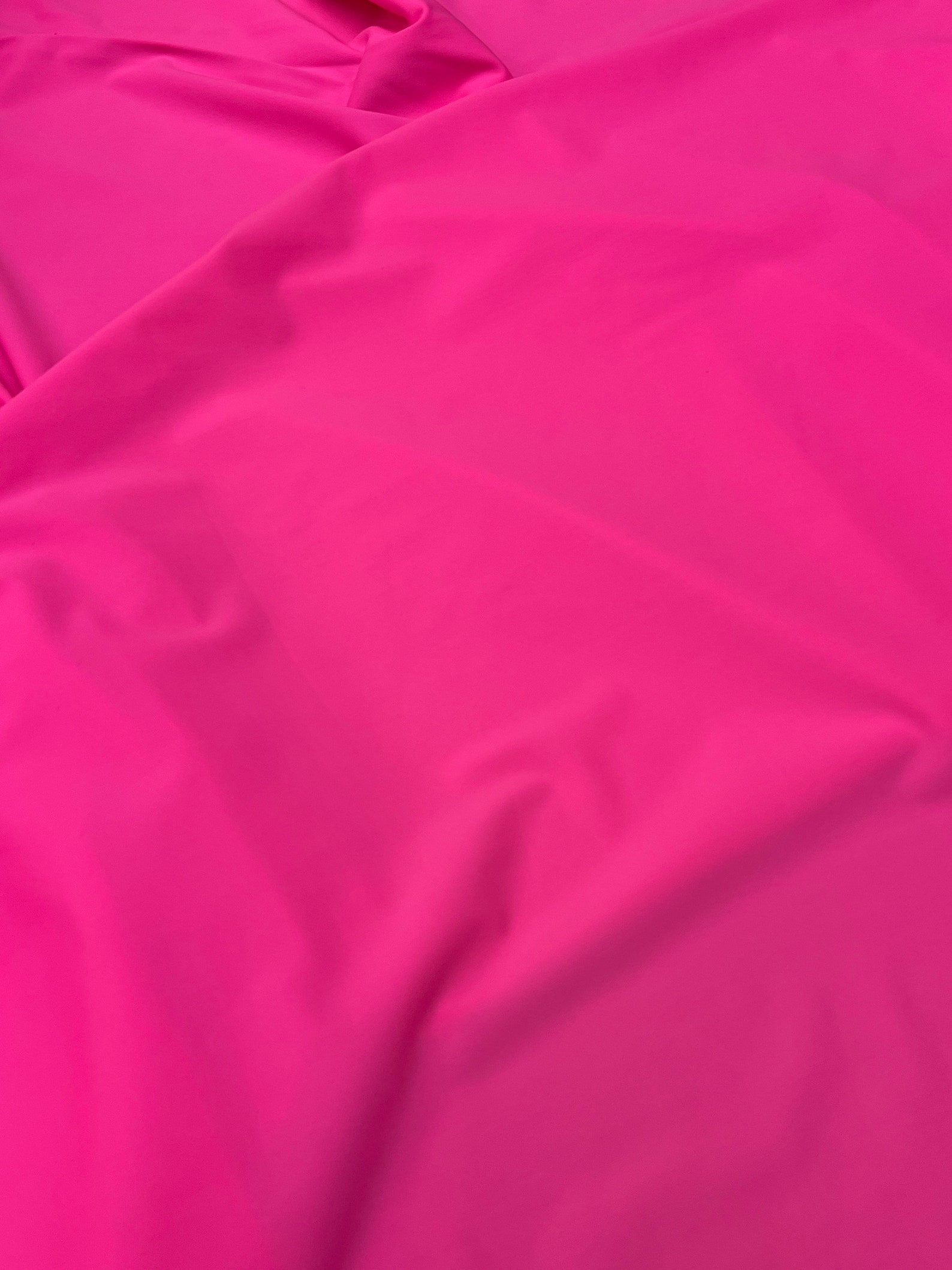 Solid Neon Pink Four Way Stretch Nylon Spandex Fabric by the Yard, 60 ...