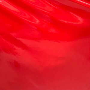 Shiny Red 4-way Stretch Vinyl Latex Fabric by the Yard, 60" Wide, DIY ...