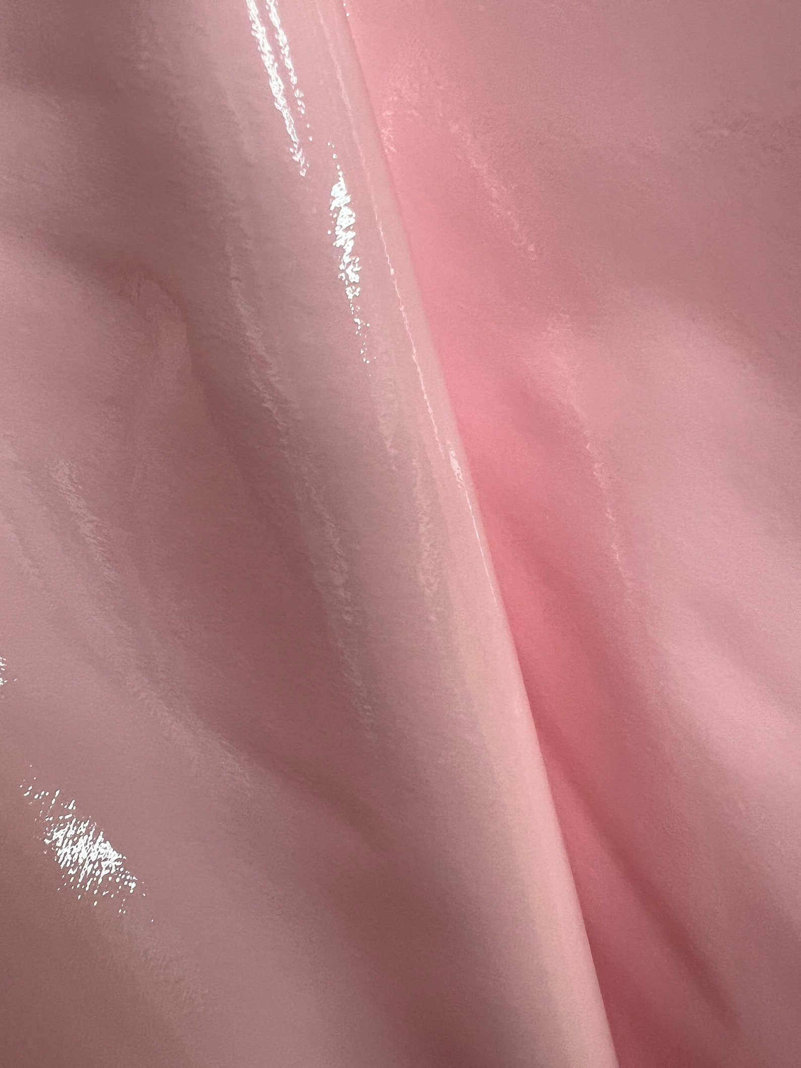 Shiny Pink Stretch Vinyl Latex Fabric by the Yard, 60" Wide, DIY ...