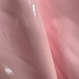 Shiny Pink Stretch Vinyl Latex Fabric by the Yard, 60" Wide, DIY ...