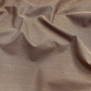 Medium Weight Tan & Brown Pebble Texture Non Stretch Faux Leather Vinyl ...