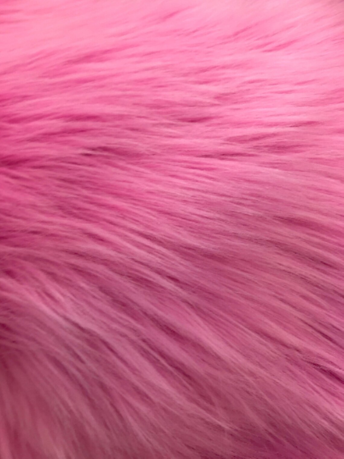 Bubblegum Pink Luxury Shag Faux Fur Fabric by the Yard | Etsy