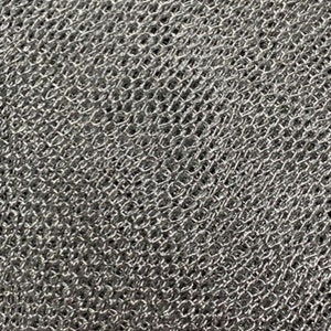 Stretch Metallic Silver Mesh Chainmail Fabric, 60" Wide, Sheer, 2-way ...