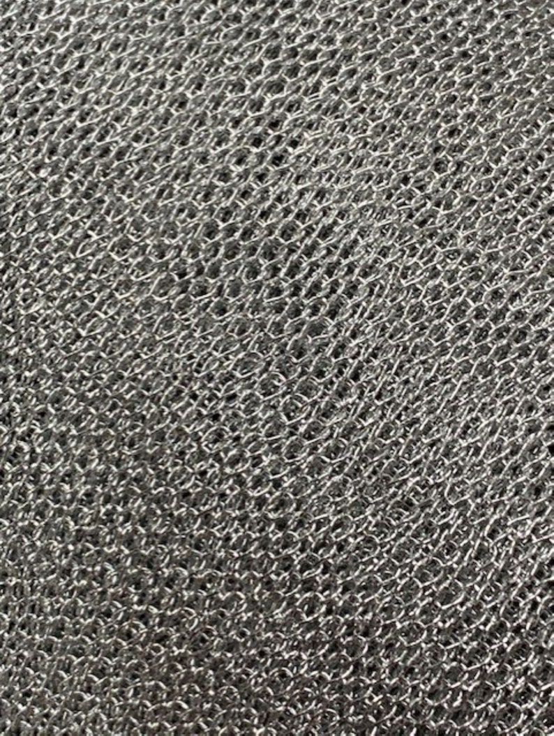 Stretch Metallic Silver Mesh Chainmail Fabric 60 Wide - Etsy