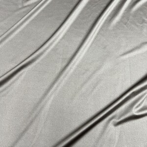 Solid Charcoal Gray Four Way Stretch Nylon Spandex Fabric by the Yard ...