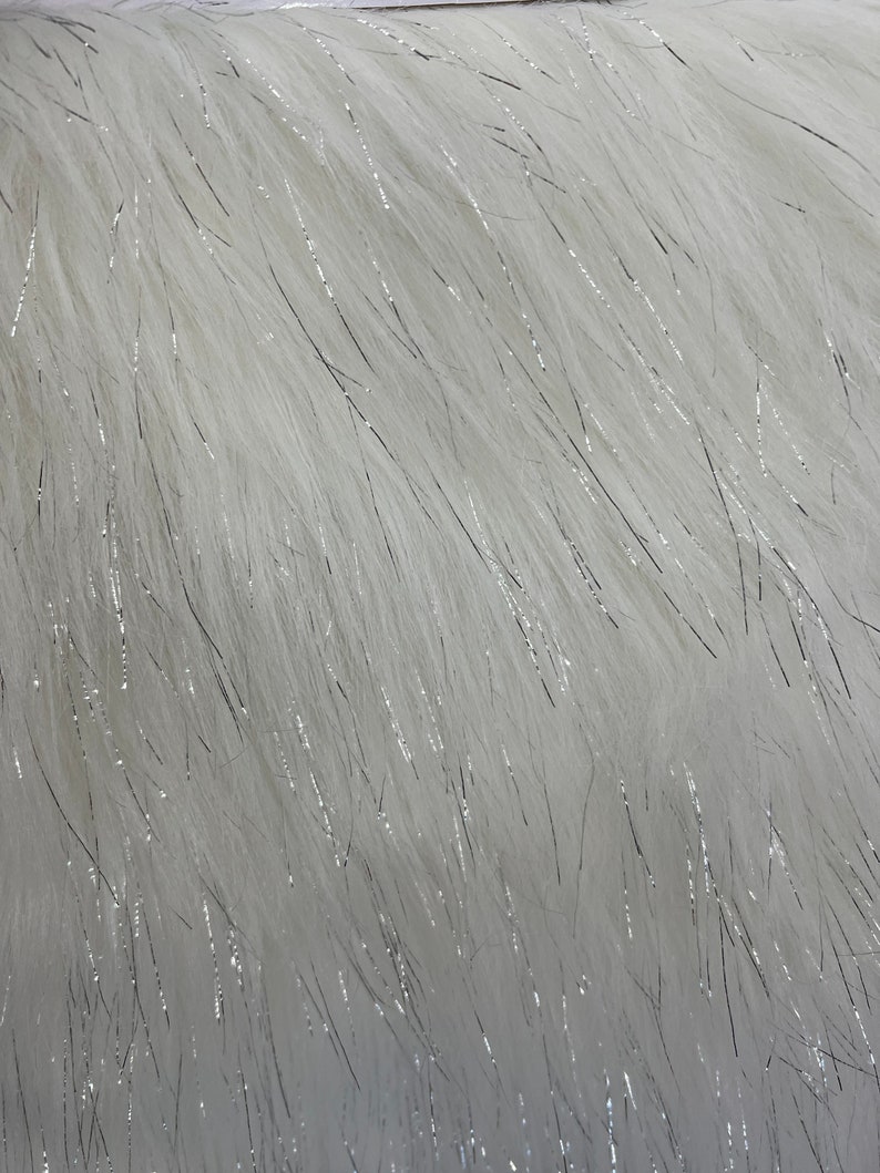 Luxury Shag Long Pile Faux Fur Fabric With Metallic Tinsel - Etsy