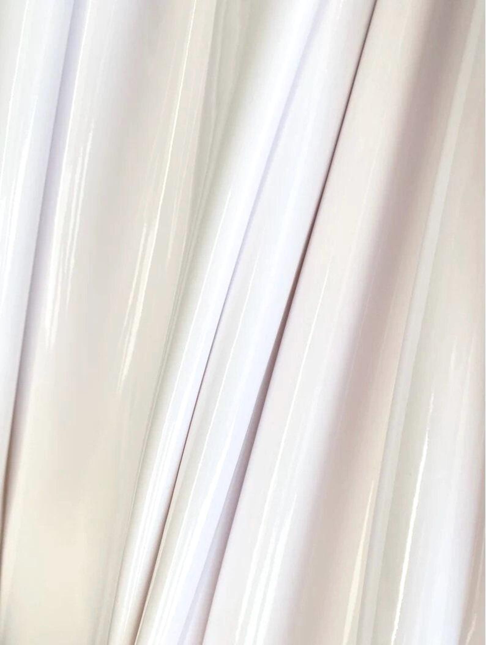 Shiny White 4-way Stretch Vinyl Latex Fabric by the Yard, 60" Wide, DIY ...