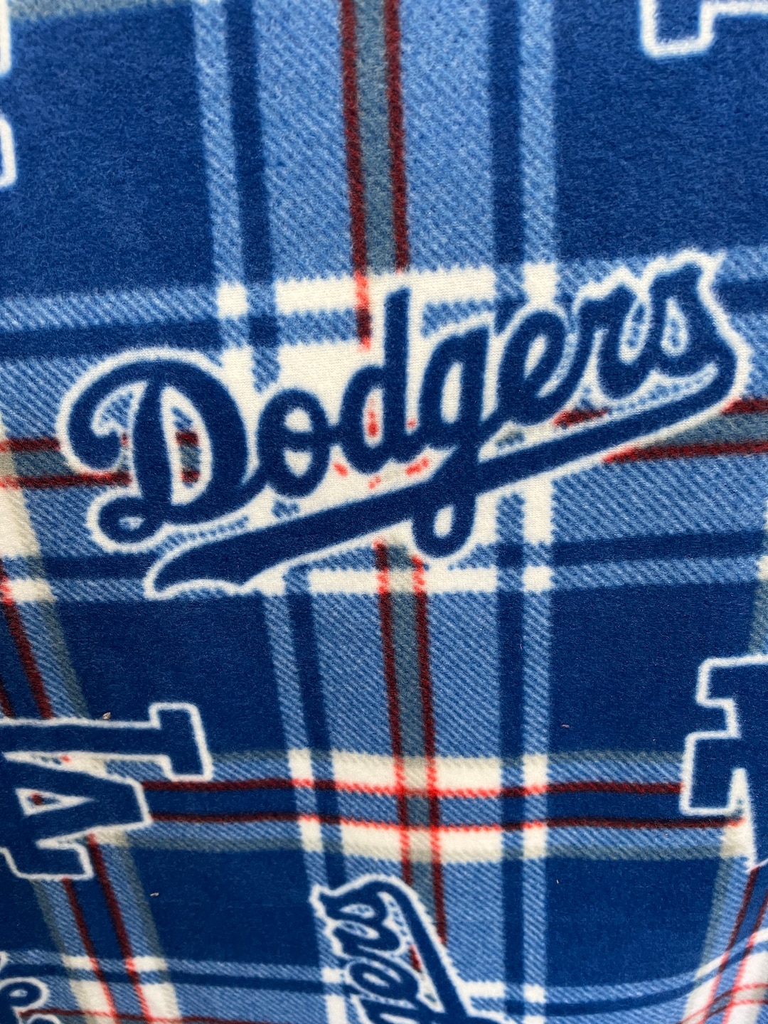 Los Angeles Dodgers Fleece Fabric by The, 60” Wide, Blanket - Etsy