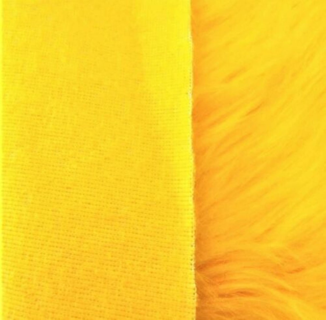 Yellow Luxury Shag Faux Fur Fabric by the Yard 60 Wide | Etsy