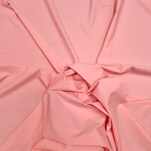 Solid Matte Bubblegum Pink Four Way Stretch Nylon Spandex Fabric by the ...
