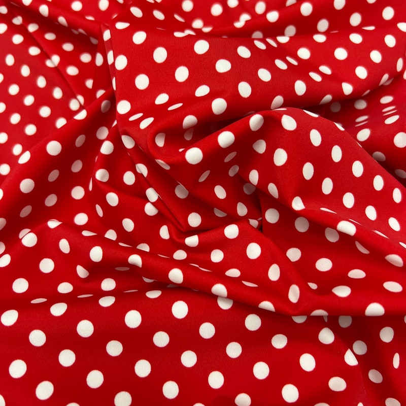 Red Dot Fabric - Etsy