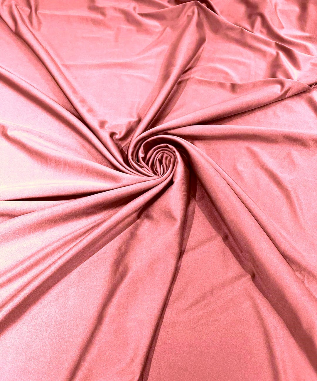 Dusty Rose Heavy Weight Solid Shiny Two Way Stretch Polyester Spandex ...