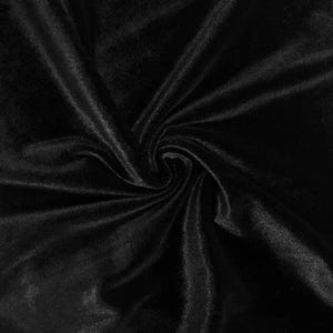 Black Stretch Velvet Fabric by the Yard, 60" Wide, Costume, Dance Wear ...