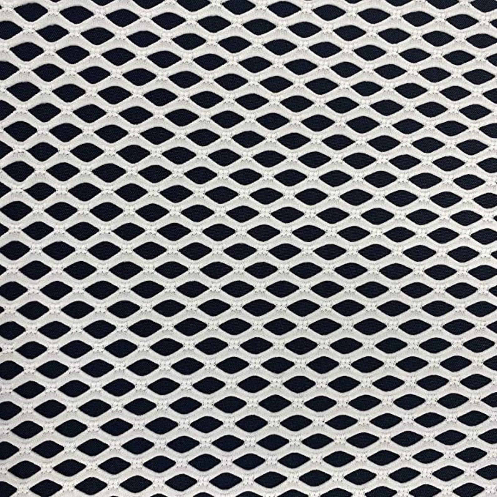 White Two Way Stretch Big Hole Fishnet Diamond Mesh Fabric by the Yard ...