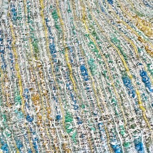 Multicolored Metallic Chenille Tweed Boucle Suiting Fabric by the Yard ...
