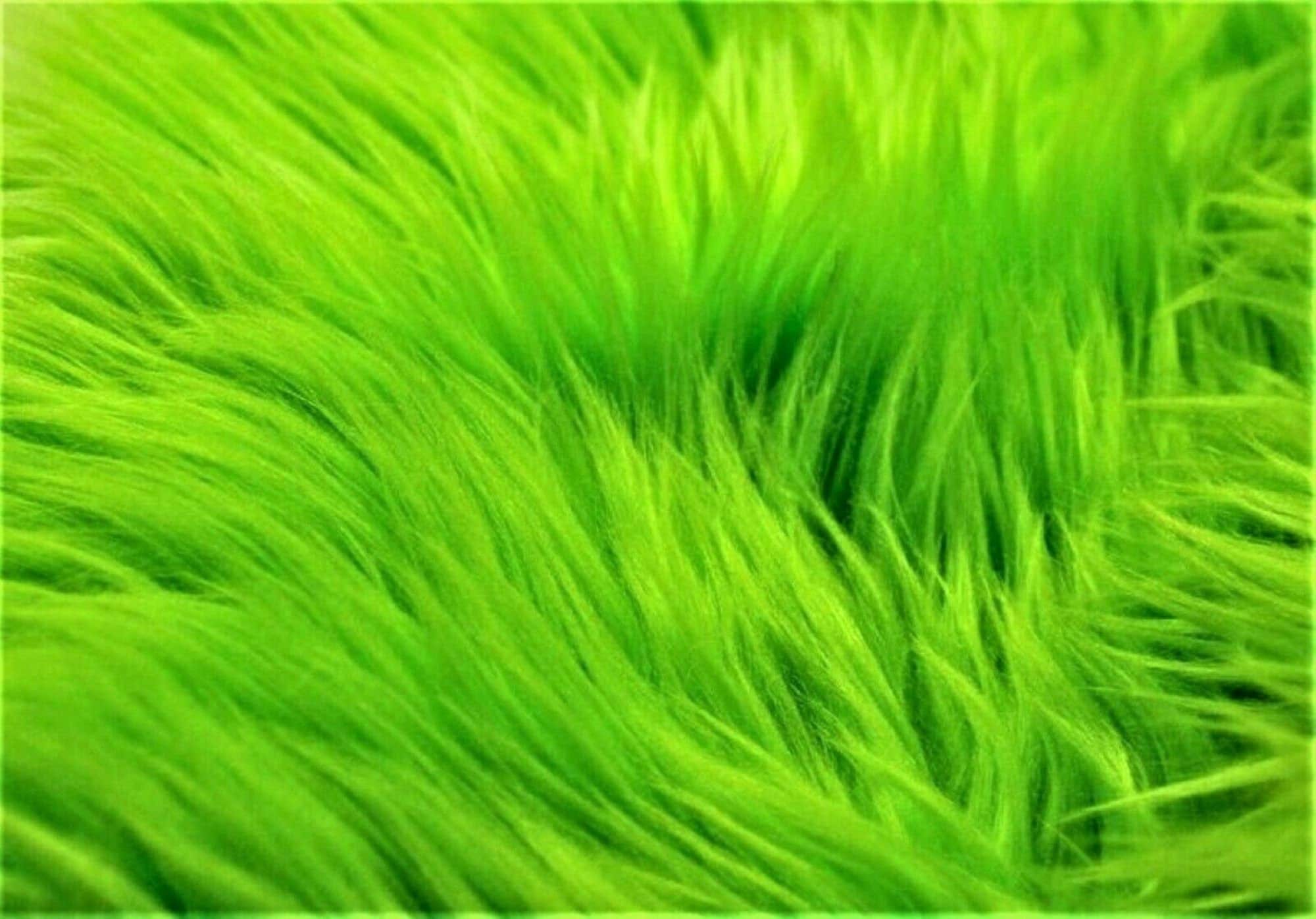 Lime Green Luxury Shag Faux Fur Fabric by the Yard 60 - Etsy Australia